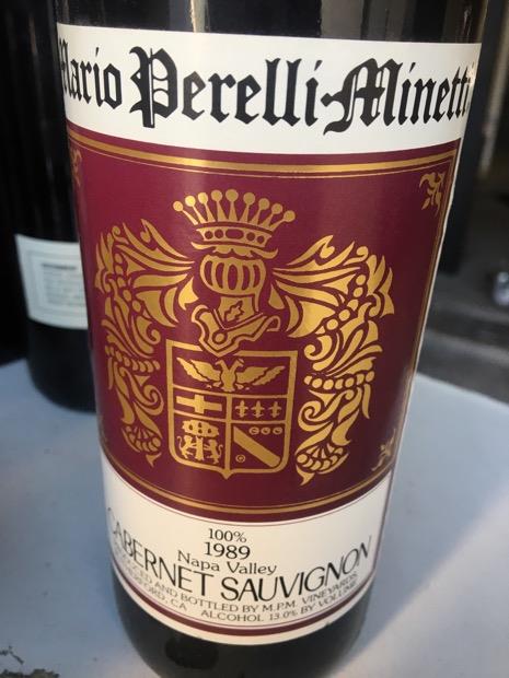 1990 Mario Perelli-Minetti Winery Cabernet Sauvignon, USA, California ...