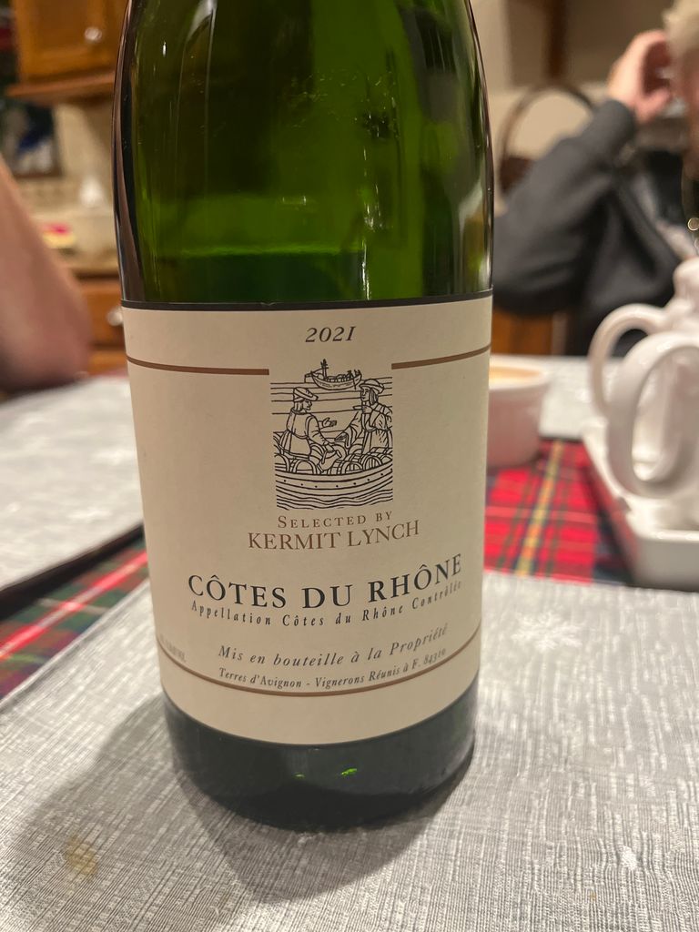 2021 Kermit Lynch Côtes du Rhône, France, Rhône, Southern Rhône, Côtes ...