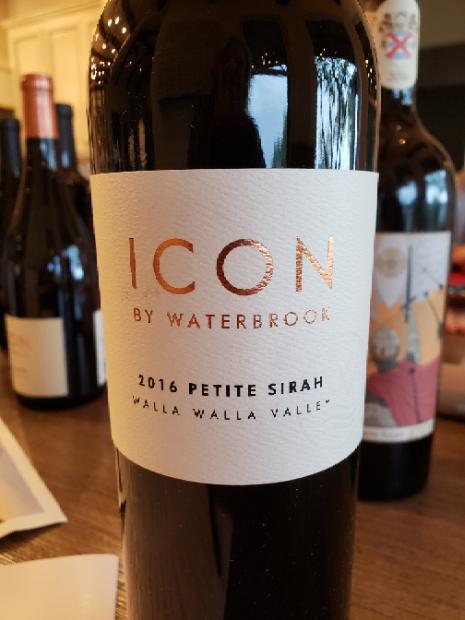 2016 Waterbrook Petite Sirah Icon, USA, Washington, Columbia Valley ...