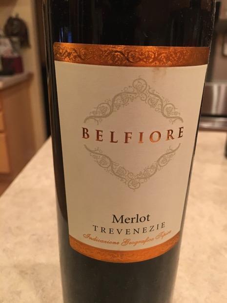 2017 Belfiore Merlot, Italy, Trevenezie - CellarTracker