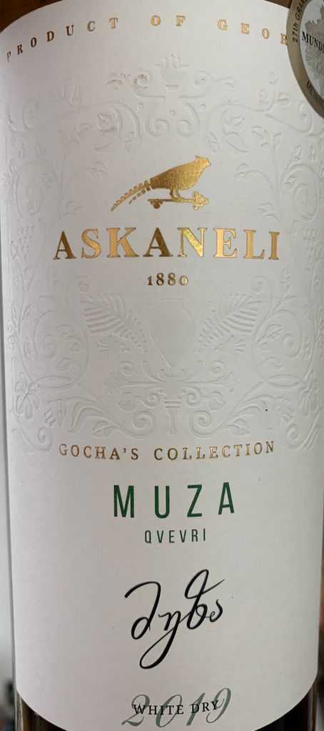 2019 Gocha (Askaneli Brothers) Qvevri Amber Dry, Georgia, Kakheti ...