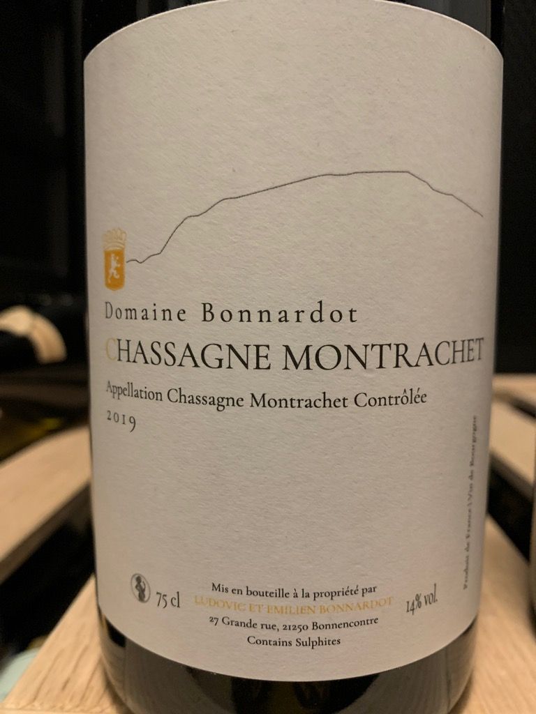2020 Domaine Bonnardot Chassagne-Montrachet, France, Burgundy, Côte de ...