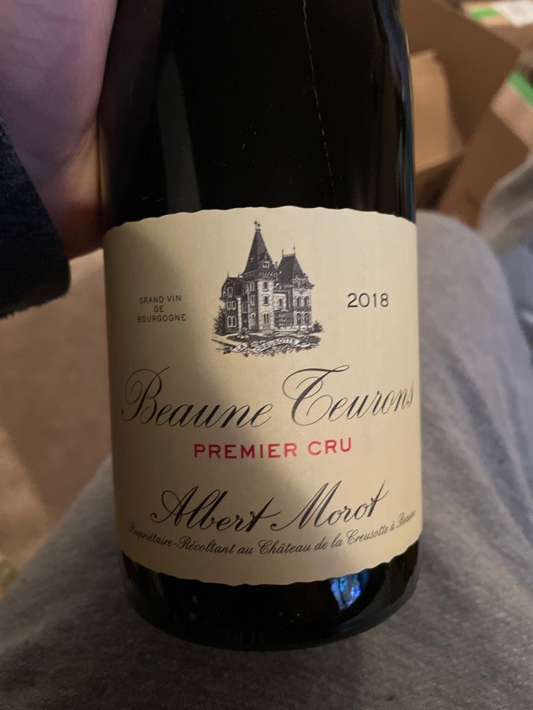 2018 Albert Morot Beaune 1er Cru Teurons, France, Burgundy, Côte de ...