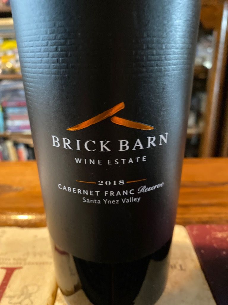 2019 Brick Barn Wine Estate Cabernet Franc Reserve, USA, California ...