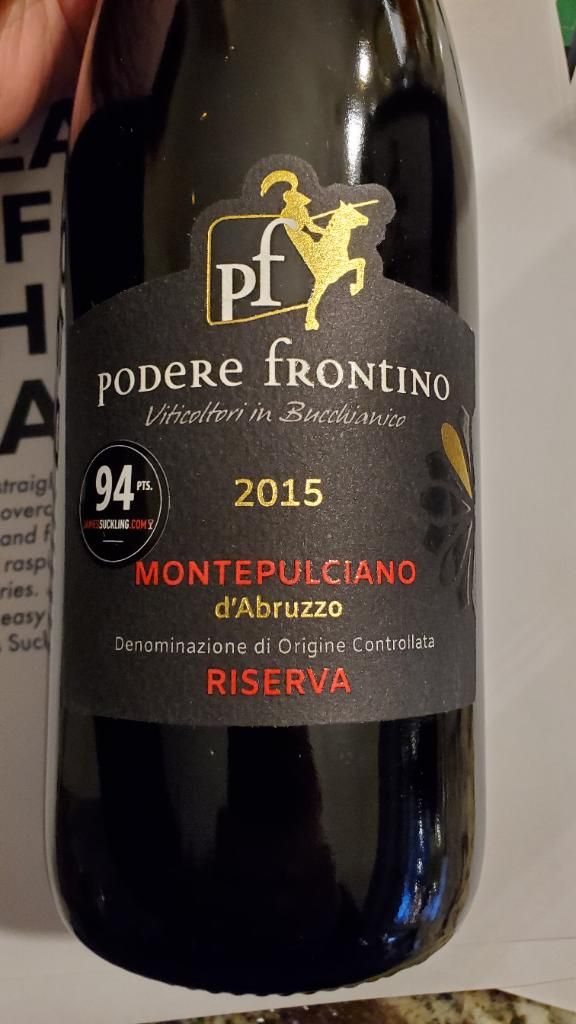 2015 Giuseppe Campagnola Montepulciano d'Abruzzo Podere Frontino, Italy ...