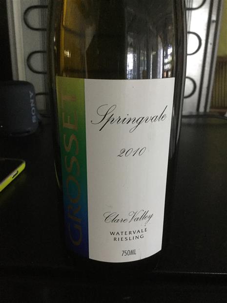 2010 Grosset Riesling Springvale Watervale, Australia, South Australia ...