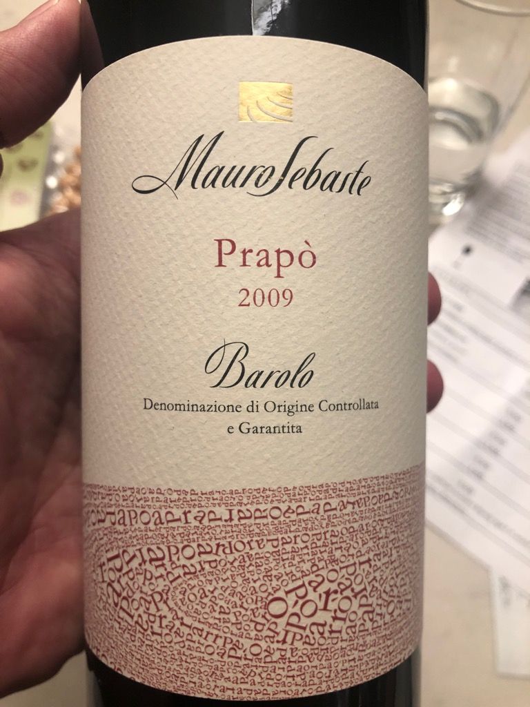 2009 Mauro Sebaste Barolo Prapò, Italy, Piedmont, Langhe, Barolo ...