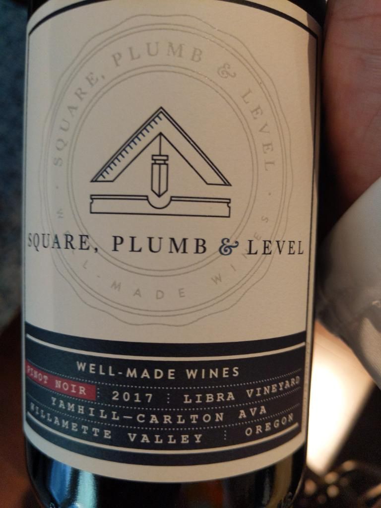 2017 Square, Plumb & Level Pinot Noir Libra Vineyard, USA, Oregon ...