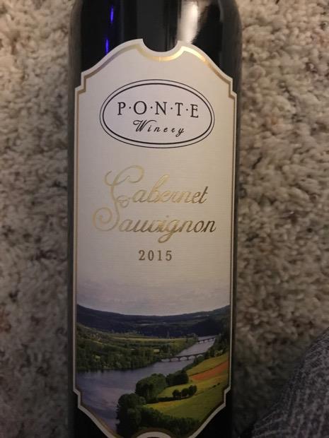 2014 Ponte Winery Cabernet Sauvignon, USA, California, South Coast ...