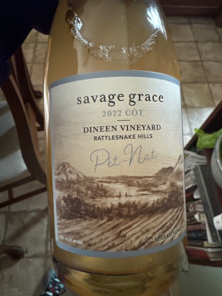 2022 Savage Grace Wines Côt Pétillant Naturel Dineen Vineyard, USA ...