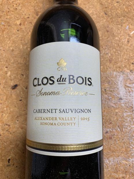 2017 Clos du Bois Cabernet Sauvignon Reserve Alexander Valley, USA ...