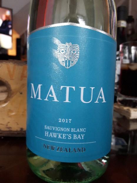 2017 Matua Sauvignon Blanc Hawke's Bay, New Zealand, North Island ...