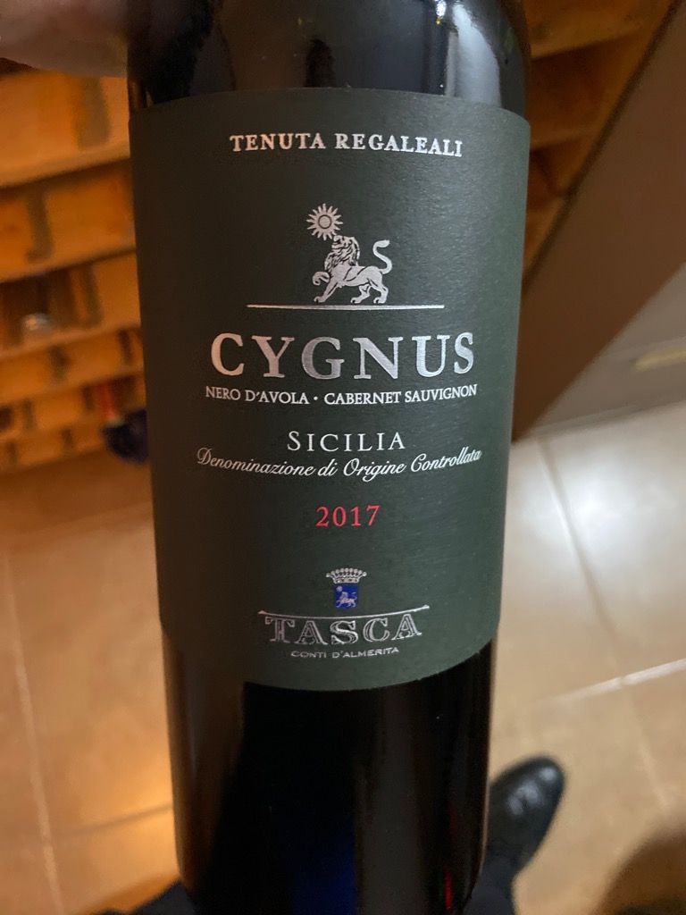 2017 Tasca D'Almerita Nero d'Avola Sicilia Cygnus Nero d'Avola/Cabernet ...