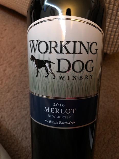 2020 Working Dog Winery Merlot, USA, New Jersey - CellarTracker