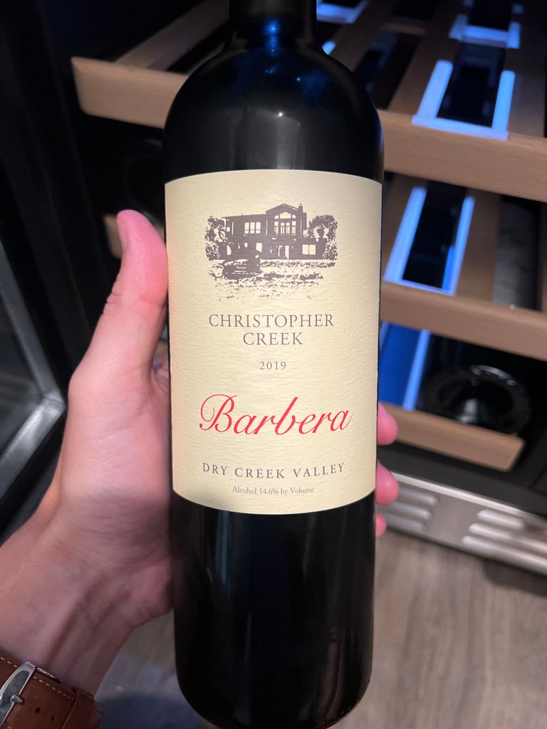 2019 Christopher Creek Barbera, USA, California, Sonoma County, Dry ...