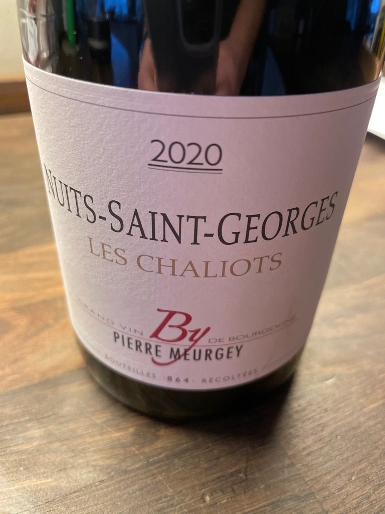 2020 Pierre Meurgey Nuits-Saint-Georges Les Chaliots, France, Burgundy ...