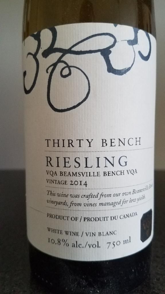 2014 Thirty Bench Riesling, Canada, Ontario, Niagara Peninsula ...