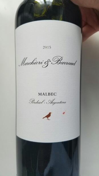 2016 Marchiori & Barraud Malbec Perdriel, Argentina, Mendoza ...