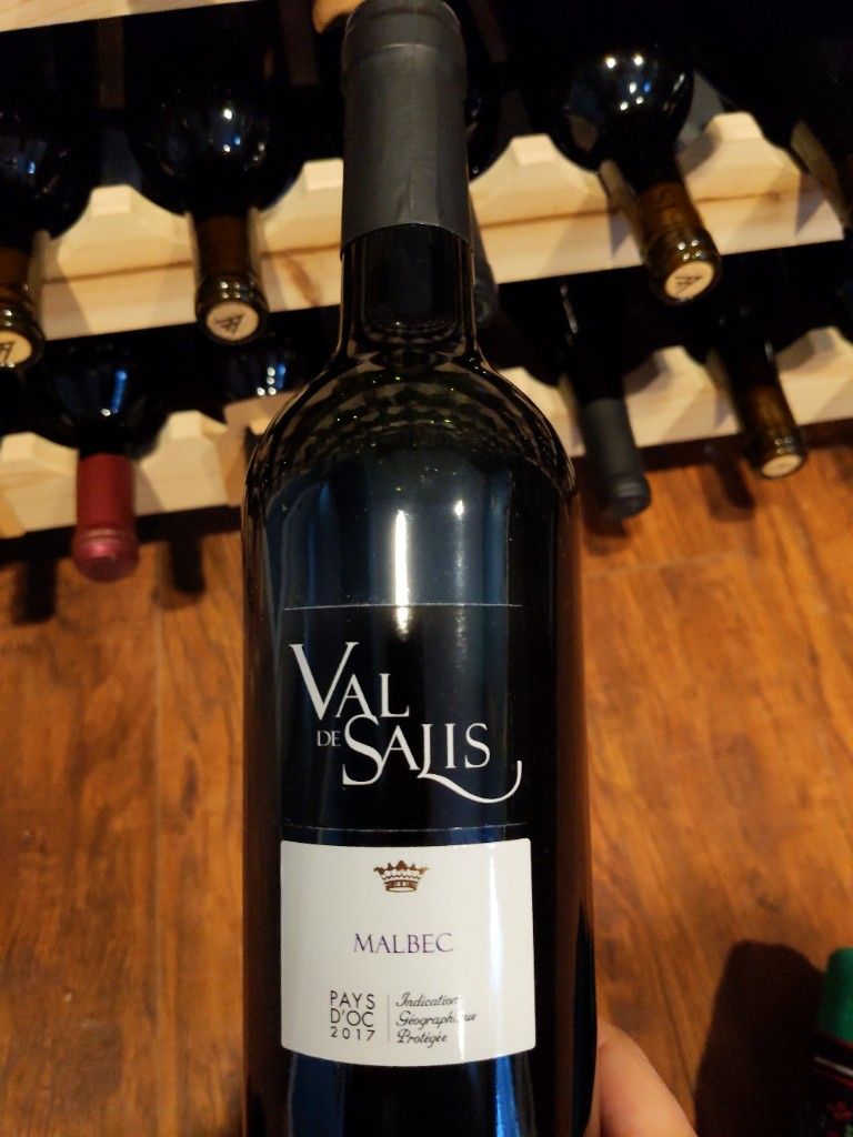 2017 Val de Salis Malbec Vin de Pays d'Oc, France, Languedoc Roussillon ...