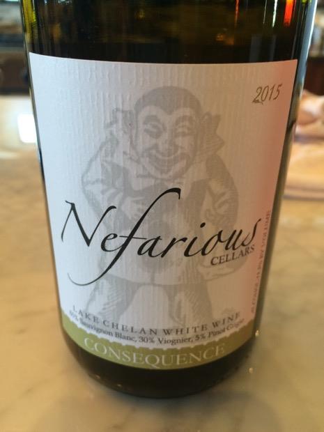 2015 Nefarious Cellars Consequence, USA, Washington - CellarTracker