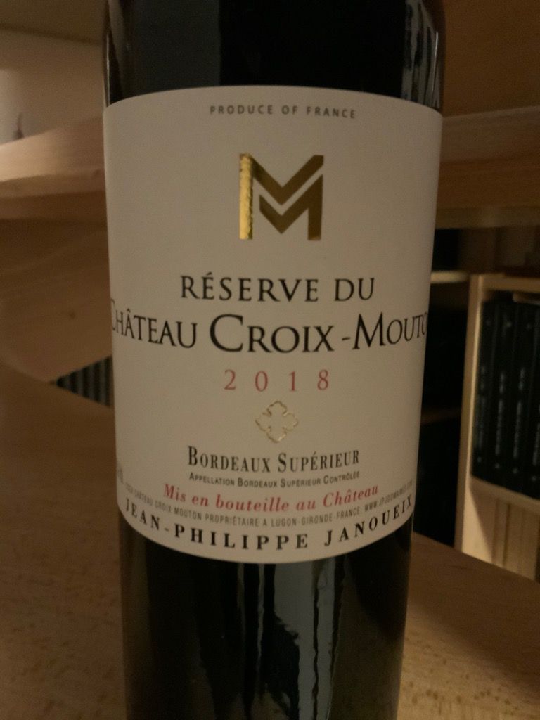 2017 Château Croix Mouton (Jean-Philippe Janoueix) Réserve du Château ...