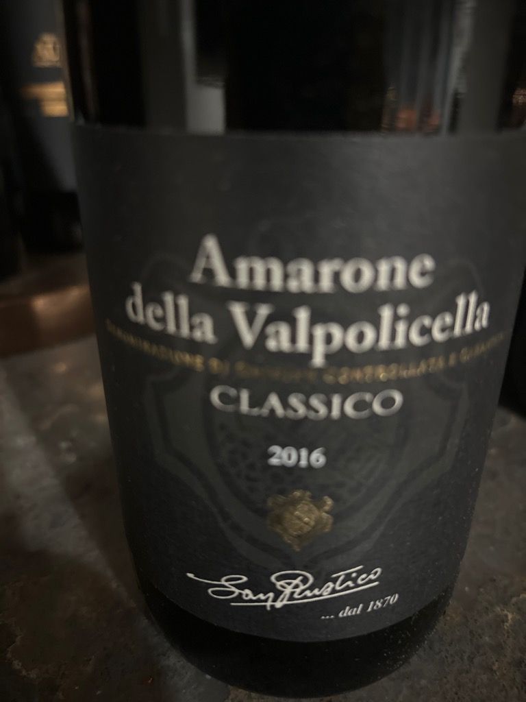 2016 San Rustico Amarone della Valpolicella Classico, Italy, Veneto ...