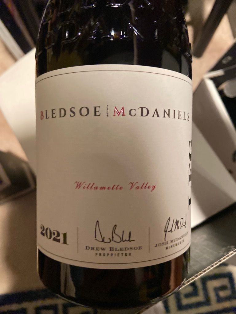 2021 Bledsoe-McDaniels Pinot Noir LFG, USA, Oregon, Willamette Valley ...