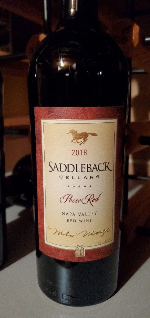 2018 Saddleback Cellars Posse Red, USA, California, Napa Valley ...