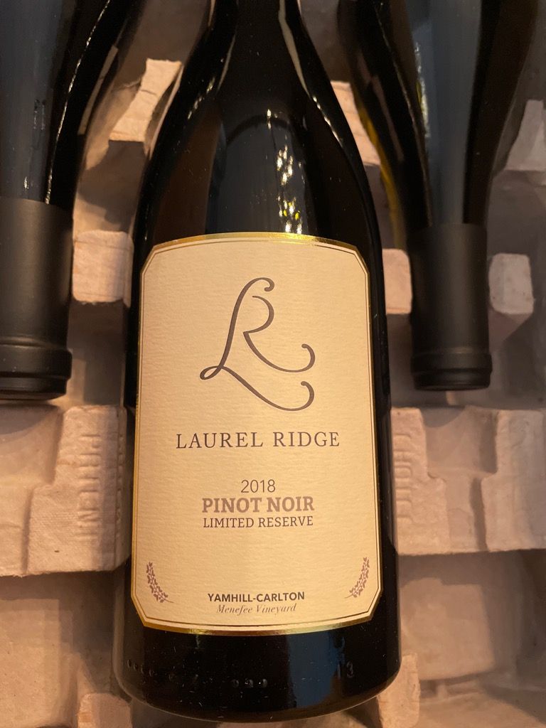 2018 Laurel Ridge Pinot Noir Limited Reserve Menefee Vineyards, USA ...