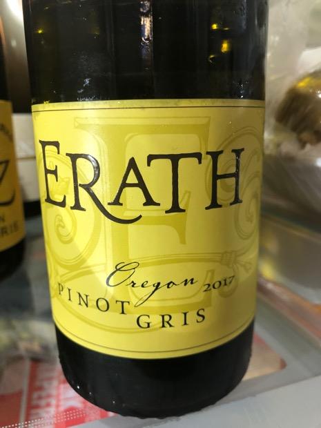 2017 Erath Pinot Gris, USA, Oregon - CellarTracker