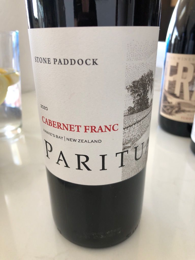 2020 Paritua Vineyards Cabernet Franc Stone Paddock, New Zealand, North ...