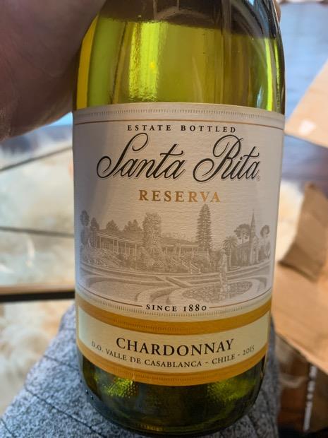 2015 Viña Santa Rita Chardonnay 120 Reserva Especial, Chile, Central ...