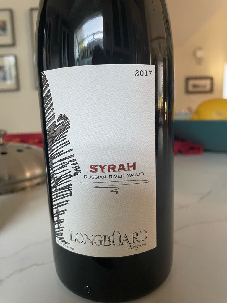 2019 Longboard Vineyards Syrah, USA, California, Sonoma County ...