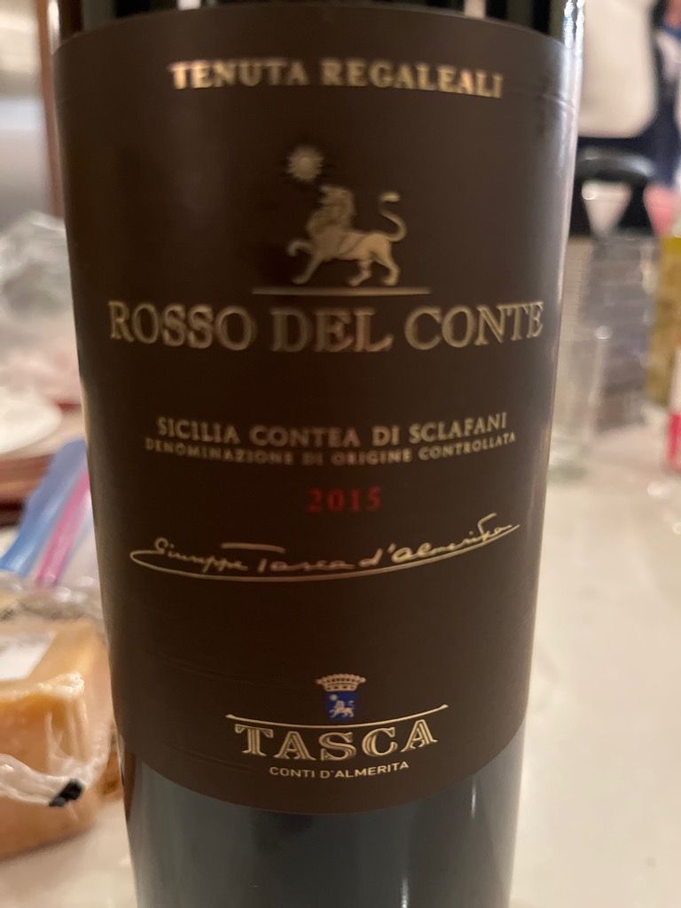 2015 Tasca D'Almerita Contea di Sclafani Tenuta Regaleali Rosso Del ...