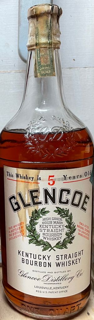 1942 Glencoe Distillery Company 5y 50% BiB KSBW, USA, Kentucky ...