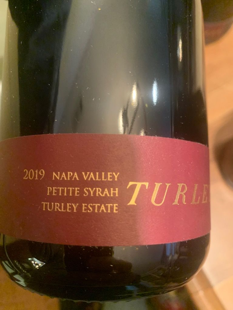 2019 Turley Petite Syrah Turley Estate, USA, California, Napa Valley ...