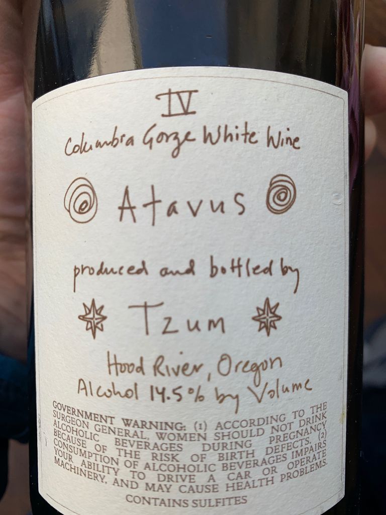 NV Tzum Atavus IV, USA, Oregon, Hood River County - CellarTracker