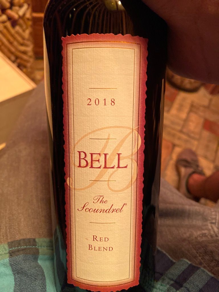 2018 Bell Wine Cellars The Scoundrel, USA, California, Napa Valley ...