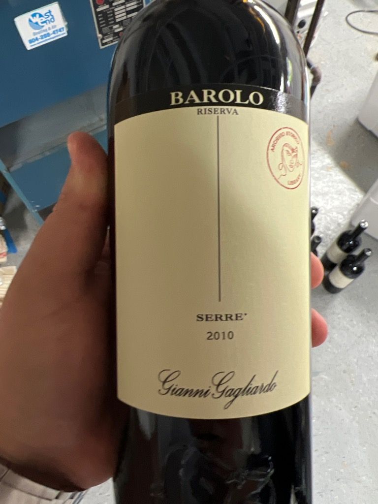 2010 Gianni Gagliardo Barolo Riserva Serre, Italy, Piedmont, Langhe ...