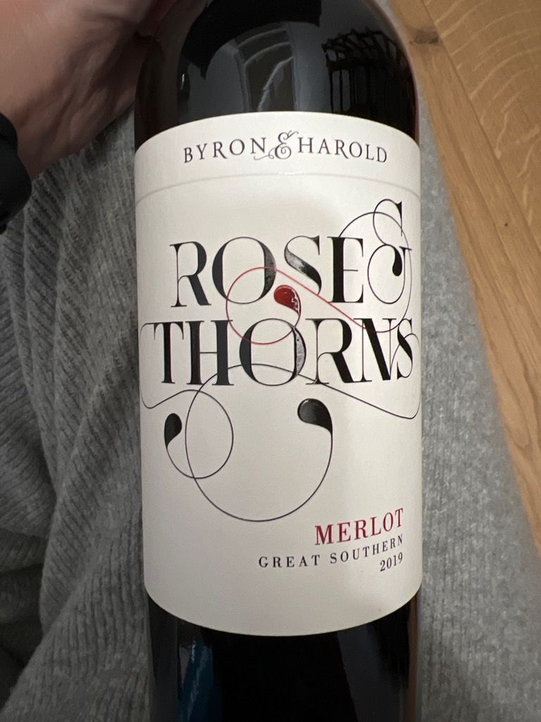 2019 Byron & Harold Merlot Rose & Thorns, Australia, Western Australia ...