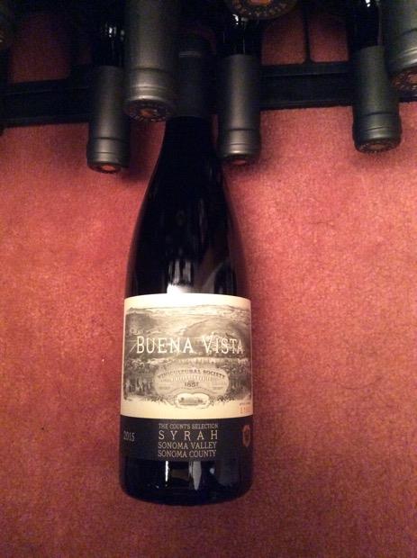 2015 Buena Vista Syrah Count's Selection Sonoma Valley, USA, California ...