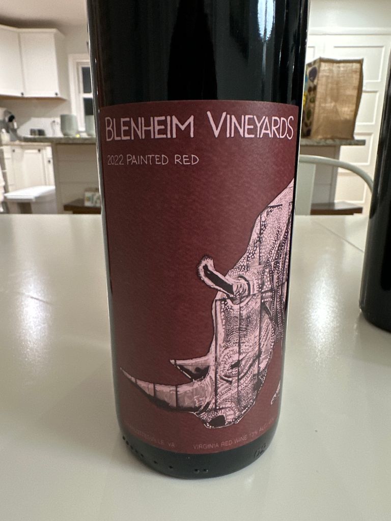 2022 Blenheim Vineyards Painted Red, USA, Virginia, Central Virginia ...