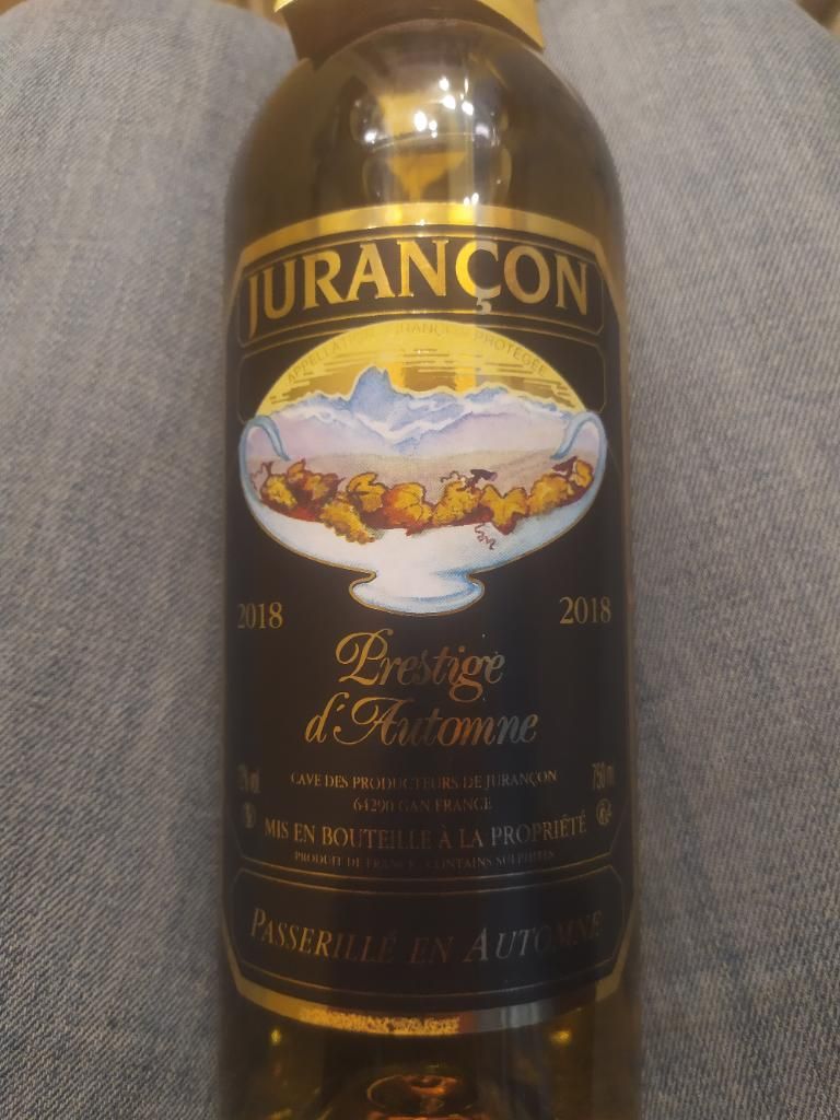 2018 Cave des Producteurs de Jurançon Jurançon Prestige d'Automne ...