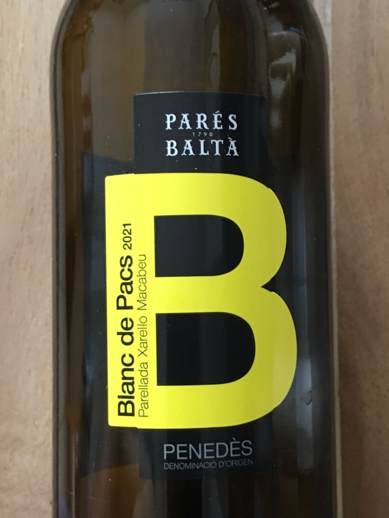2021 Parés Baltà Penedès Blanc de Pacs B, Spain, Catalunya, Penedès ...
