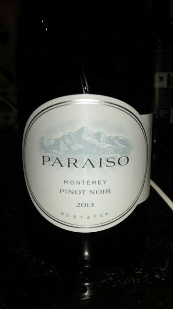 2013 Paraiso Vineyards Pinot Noir Monterey, USA, California, Central ...