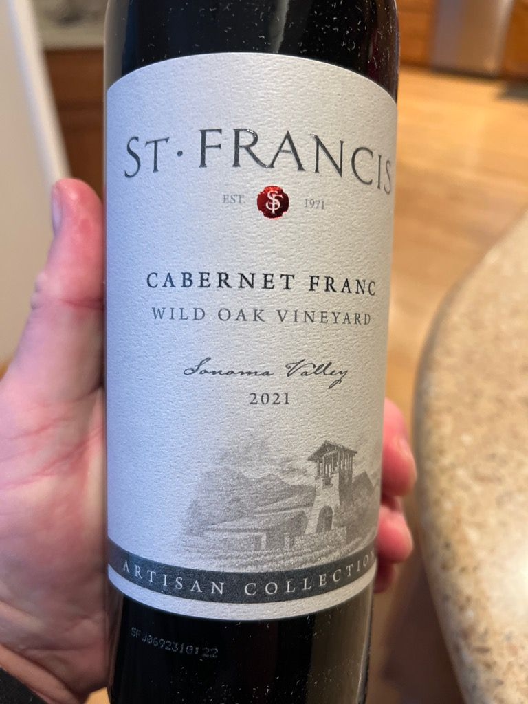 2021 St. Francis Cabernet Sauvignon Artisan Collection Rockpile, USA, California, Sonoma County ...