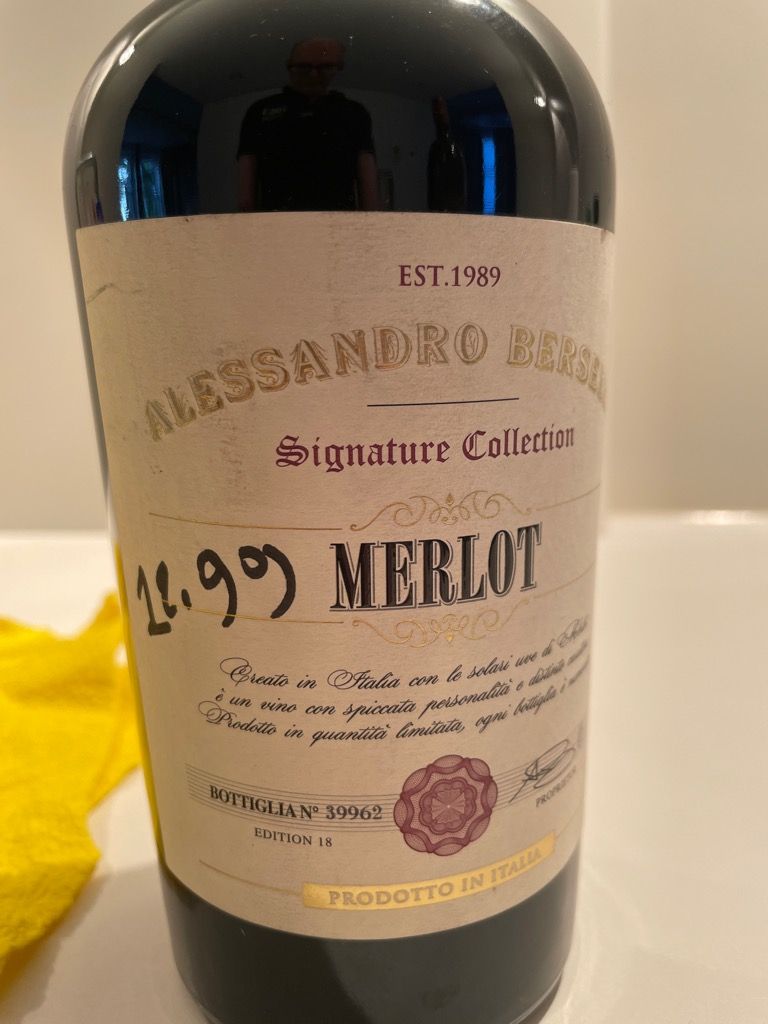 2018 Berselli & Olivieri Merlot Signature Collection, Italy - CellarTracker