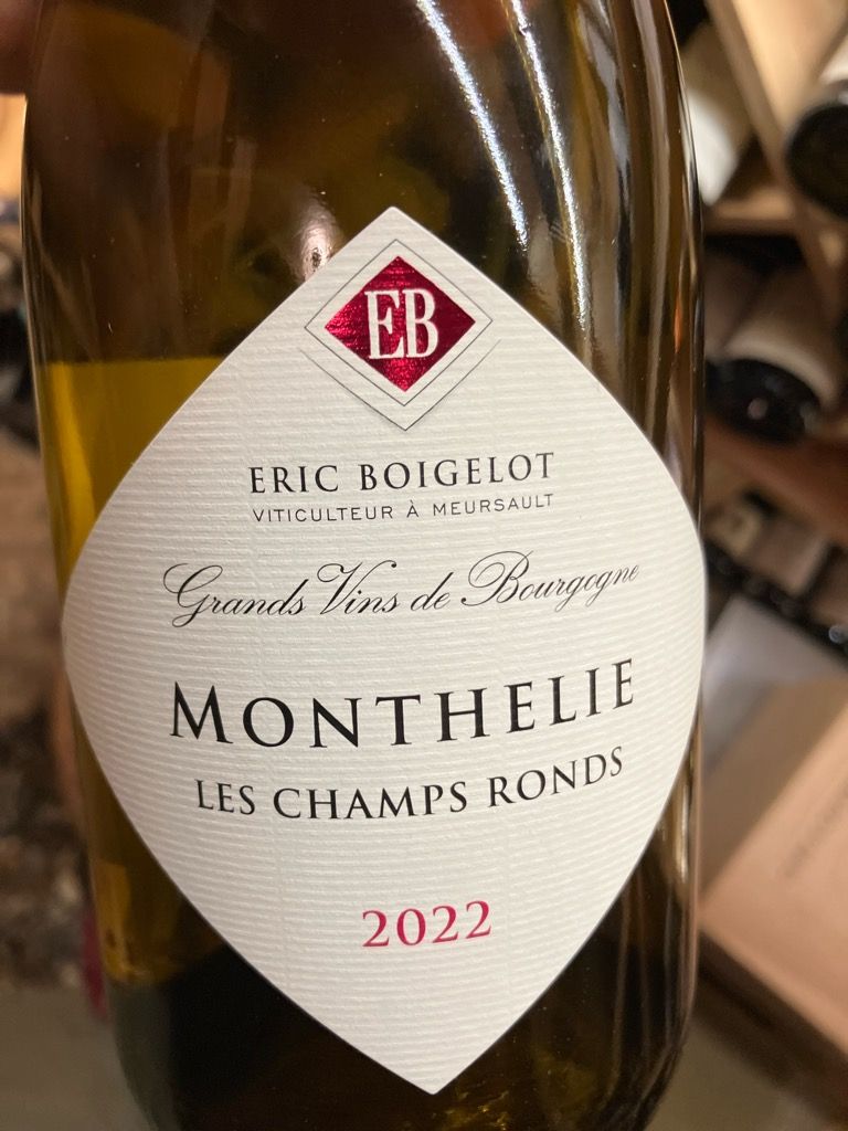 2022 Eric Boigelot Monthélie Les Champs Ronds Blanc, France, Burgundy ...