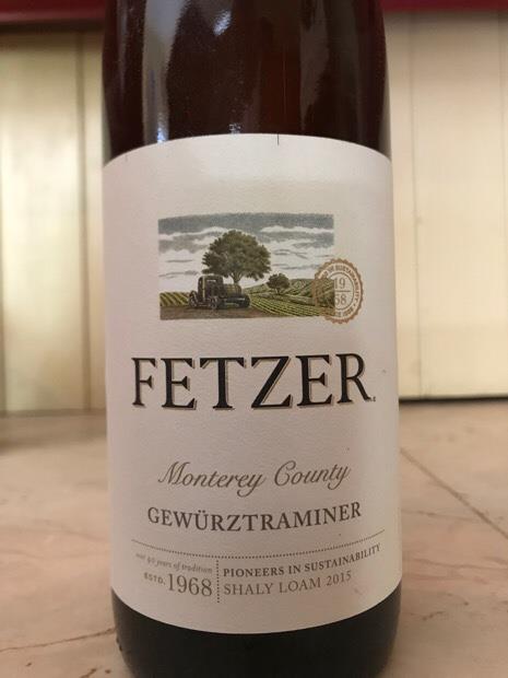 2015 Fetzer Gewürztraminer Shaly Loam, USA, California, Central Coast ...