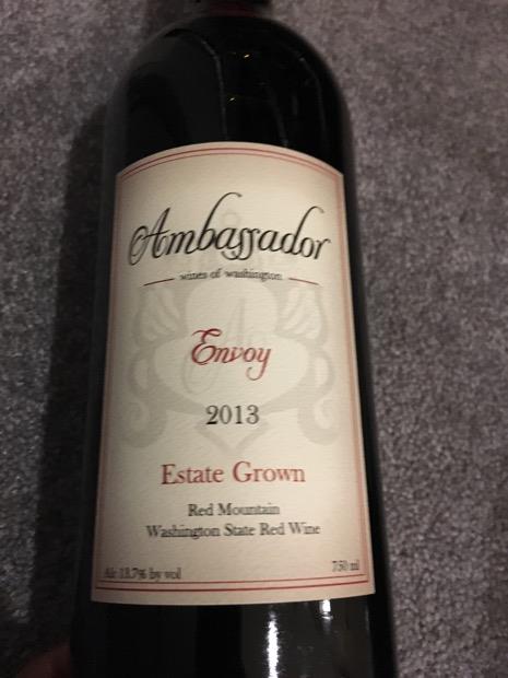 2013 Ambassador Wines Envoy, USA, Washington, Columbia Valley, Red ...